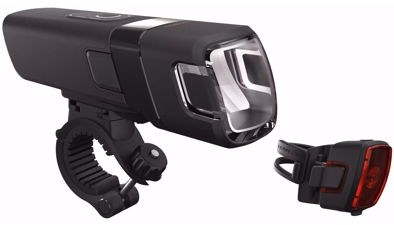 Set Far + Stop Bicicleta CONTEC DLUX Micro 80 Lux 200 Lumeni USB ...